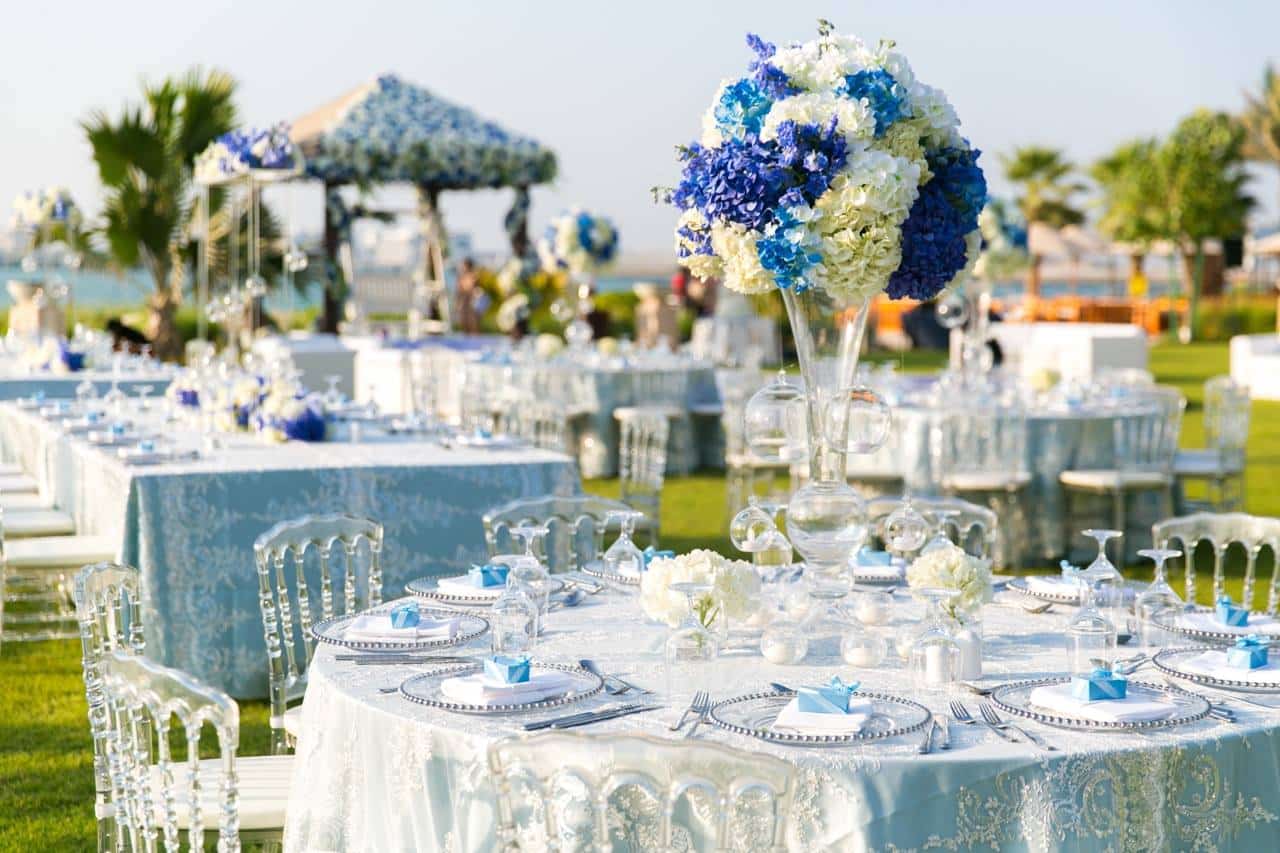 Silver Beaded | Grimes Events & Party Tents