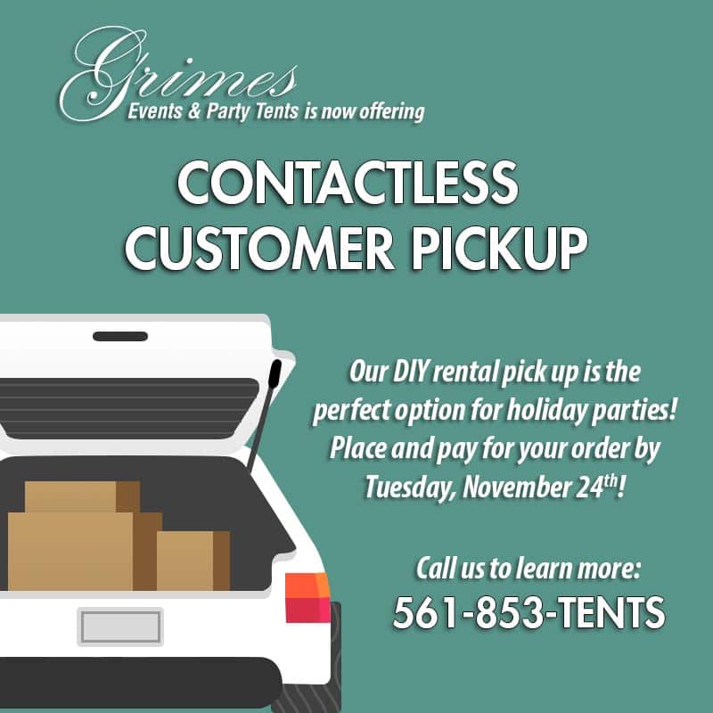 Contactless Holiday Pickup | Grimes Events & Party Tents